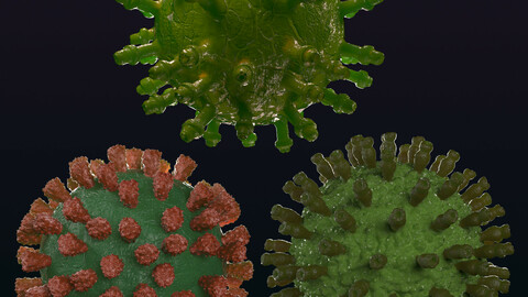 ArtStation - virus pack 3d model | Resources