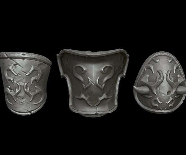ArtStation - Stylized Armor Plates Vol- 1 | Resources