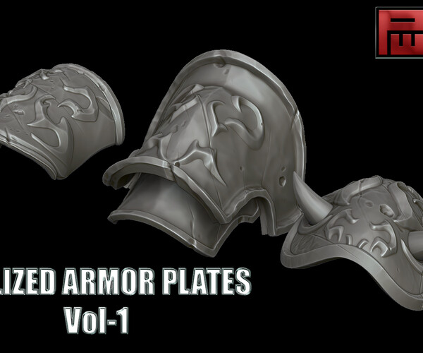 ArtStation - Stylized Armor Plates Vol- 1 | Resources