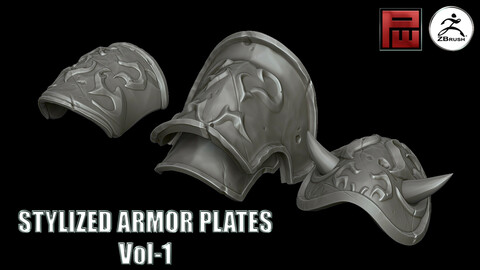 ArtStation - Stylized Armor Plates Vol- 1 | Resources