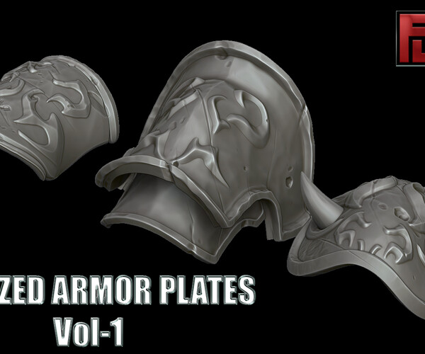 ArtStation - Stylized Armor Plates Vol- 1 | Resources