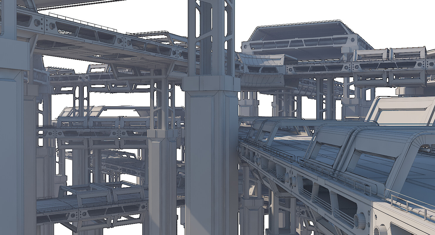 ArtStation - Sci-Fi Structure Kit 71 | Resources