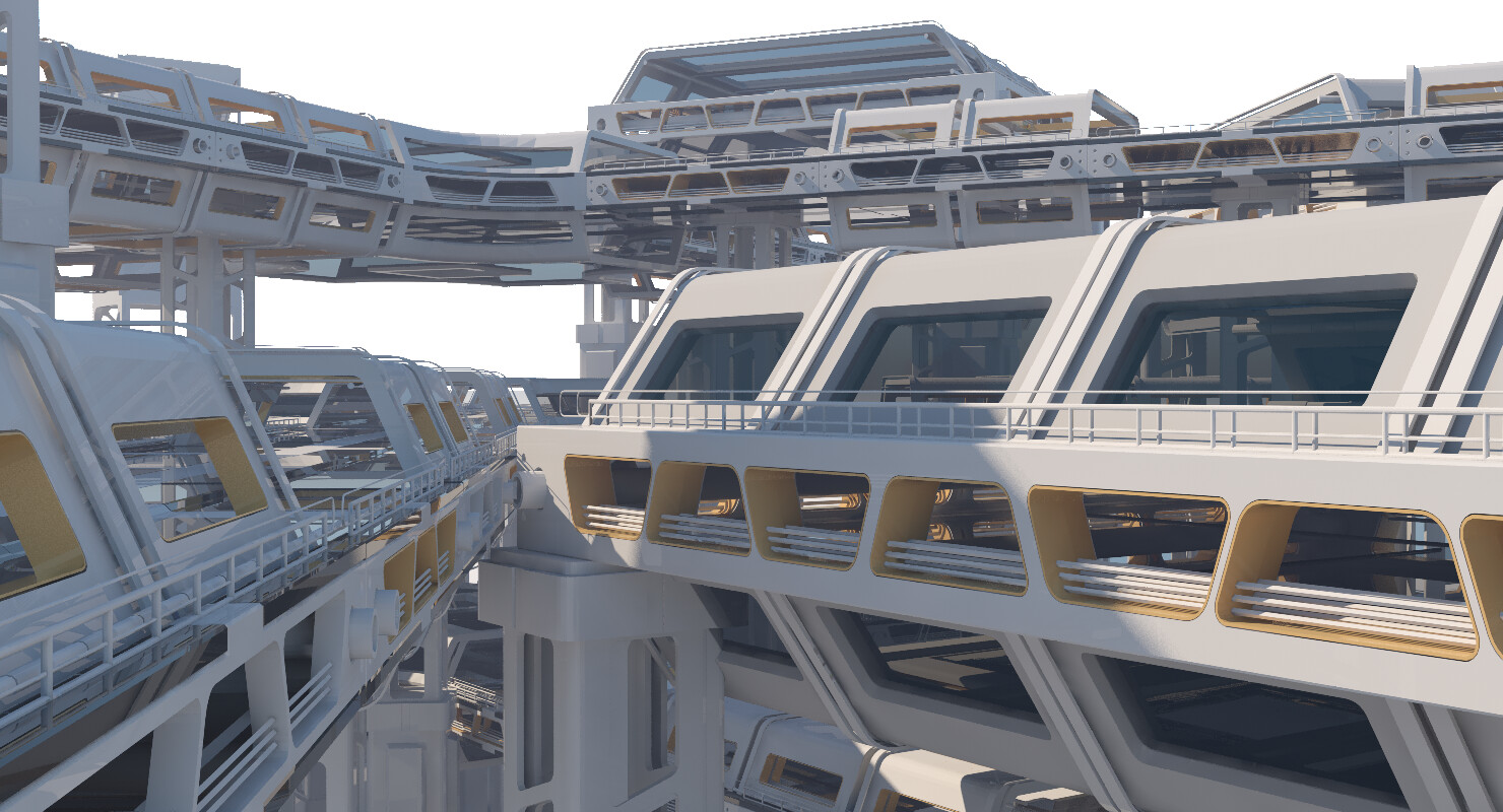 ArtStation - Sci-Fi Structure Kit 71 | Resources