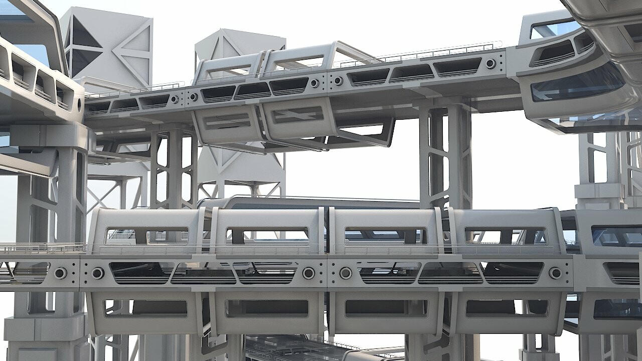 ArtStation - Sci-Fi Structure Kit 71 | Resources