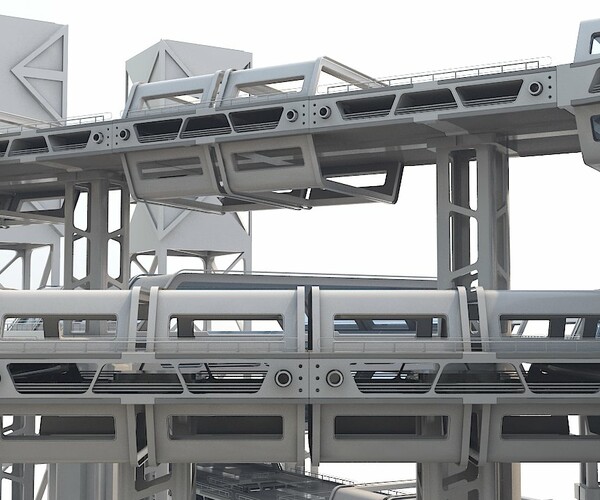 ArtStation - Sci-Fi Structure Kit 71 | Resources