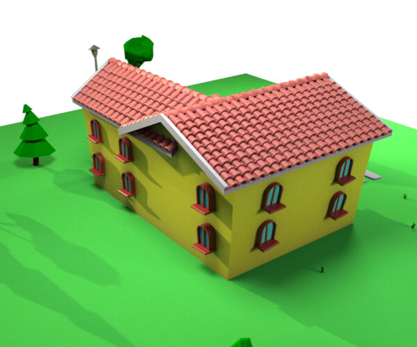 ArtStation - Cartoon house 2 | Game Assets