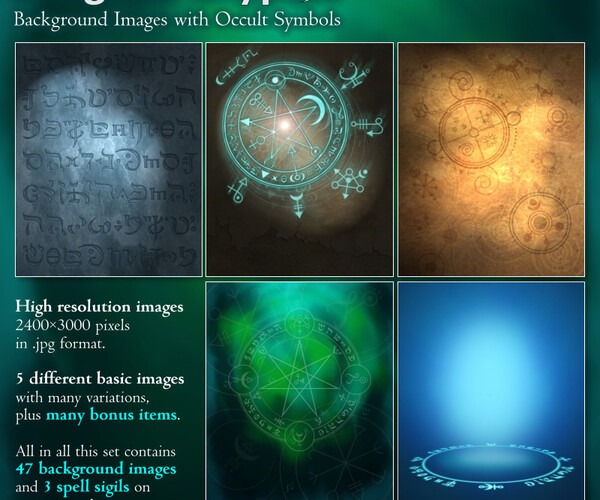 ArtStation - Magical Glyphs - Backgrounds | Artworks