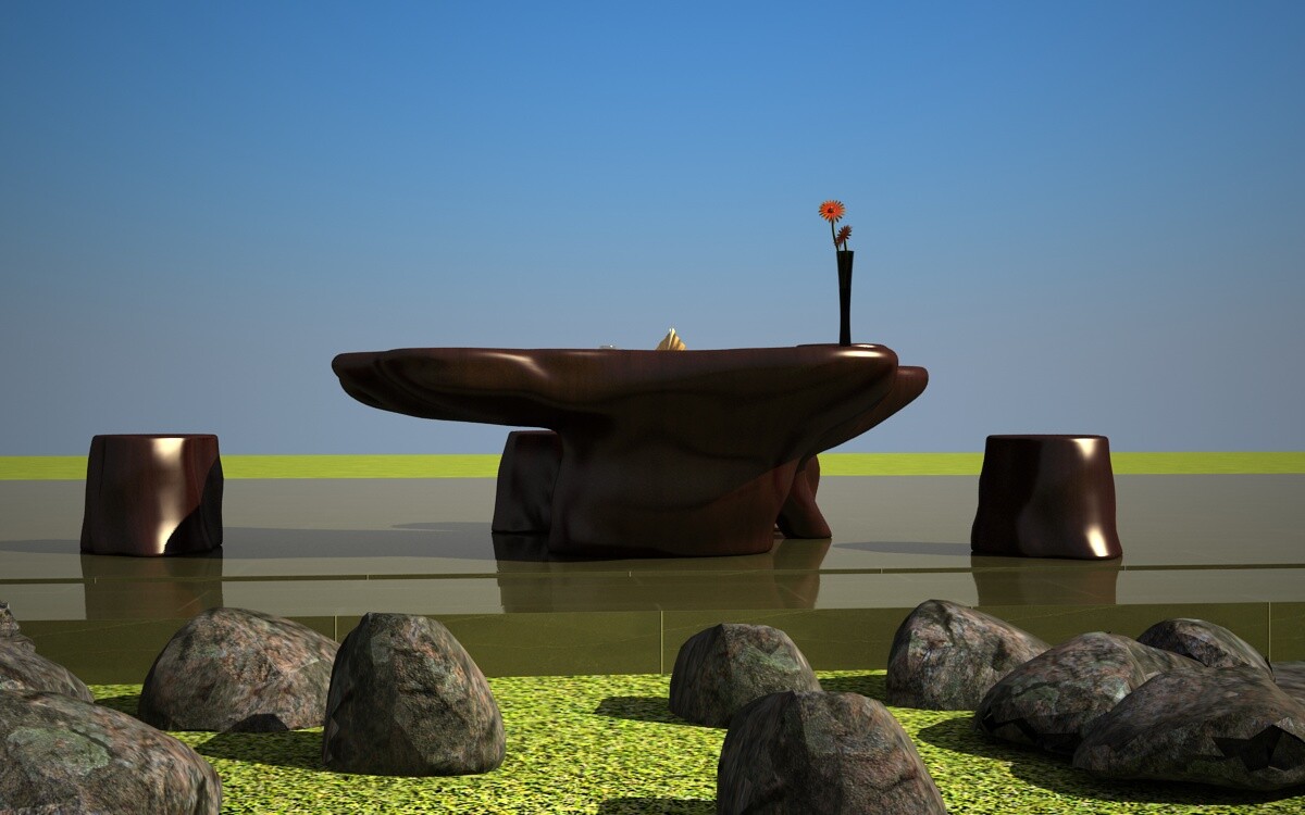 ArtStation - Seating Area Landscape | Resources