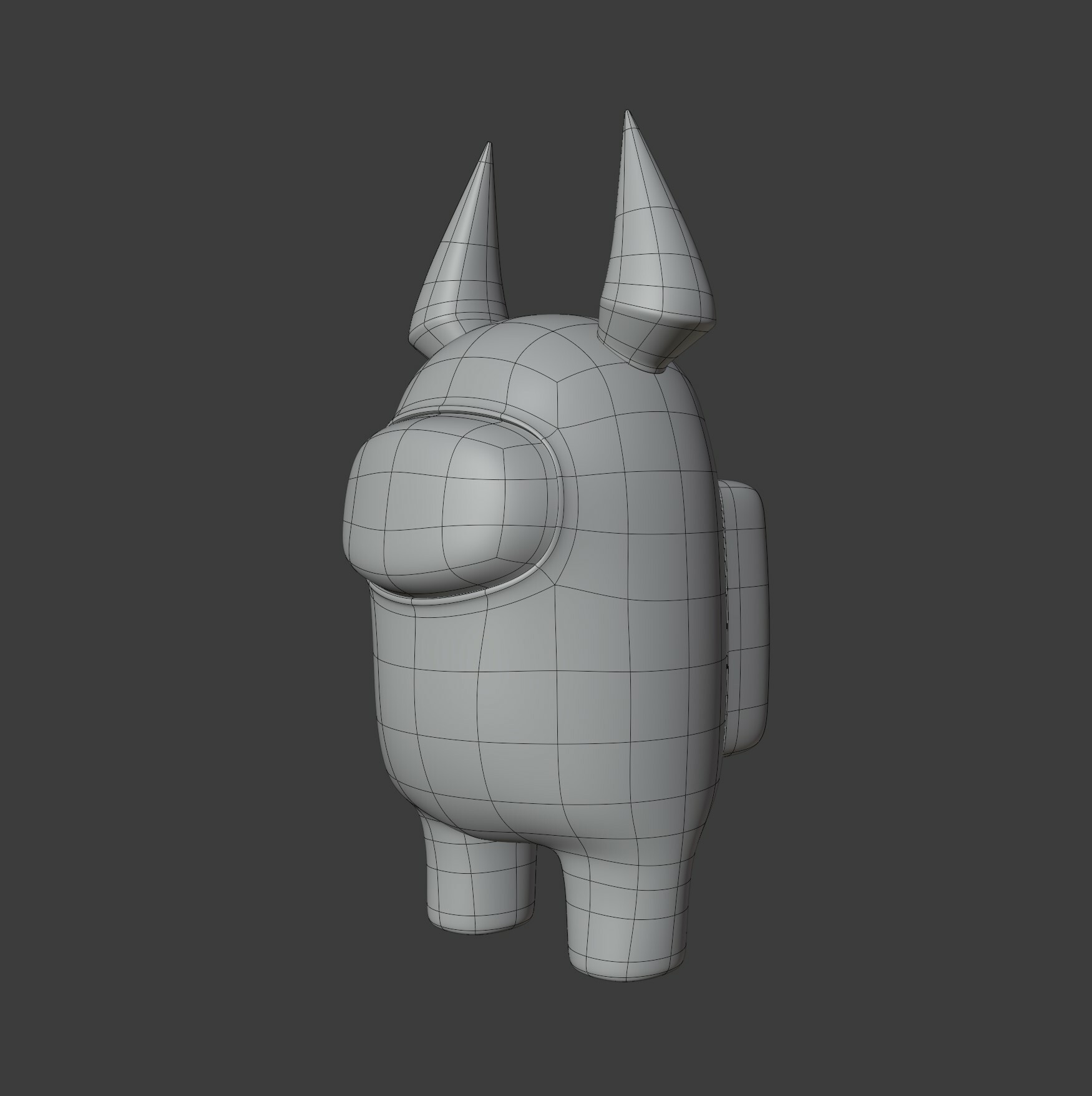 ArtStation - Among Us Devil Horns Character | Game Assets