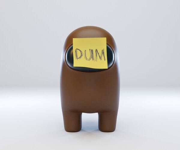 ArtStation - Among Us Dum Sticky Note Character | Resources