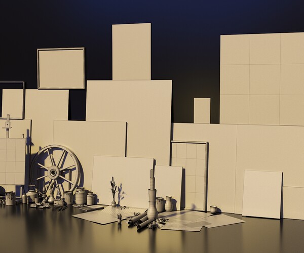 ArtStation - Artist Studio Set 190 | Resources