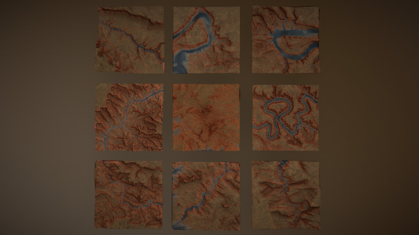 ArtStation - Red Canyon Landscapes / Terrain | Game Assets