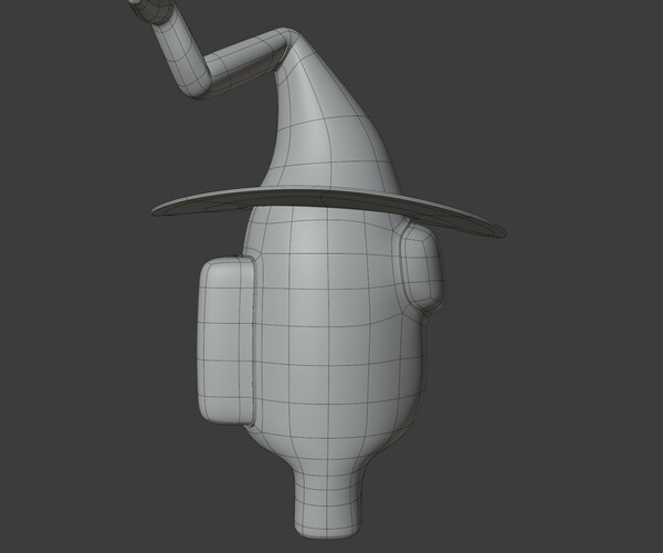 ArtStation - Among Us Witch Hat Character | Resources