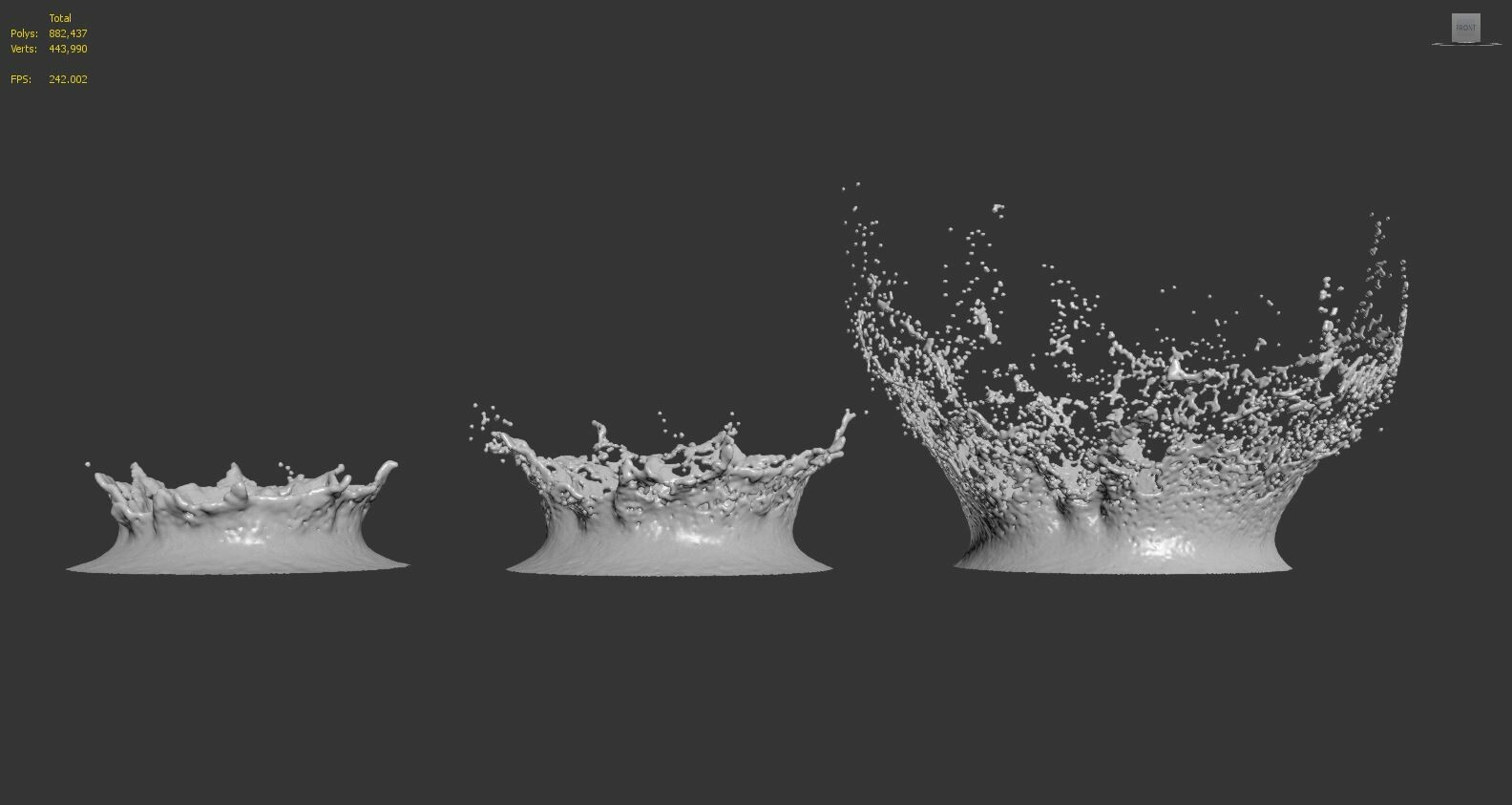 ArtStation - Water Splash 3D Model | Game Assets