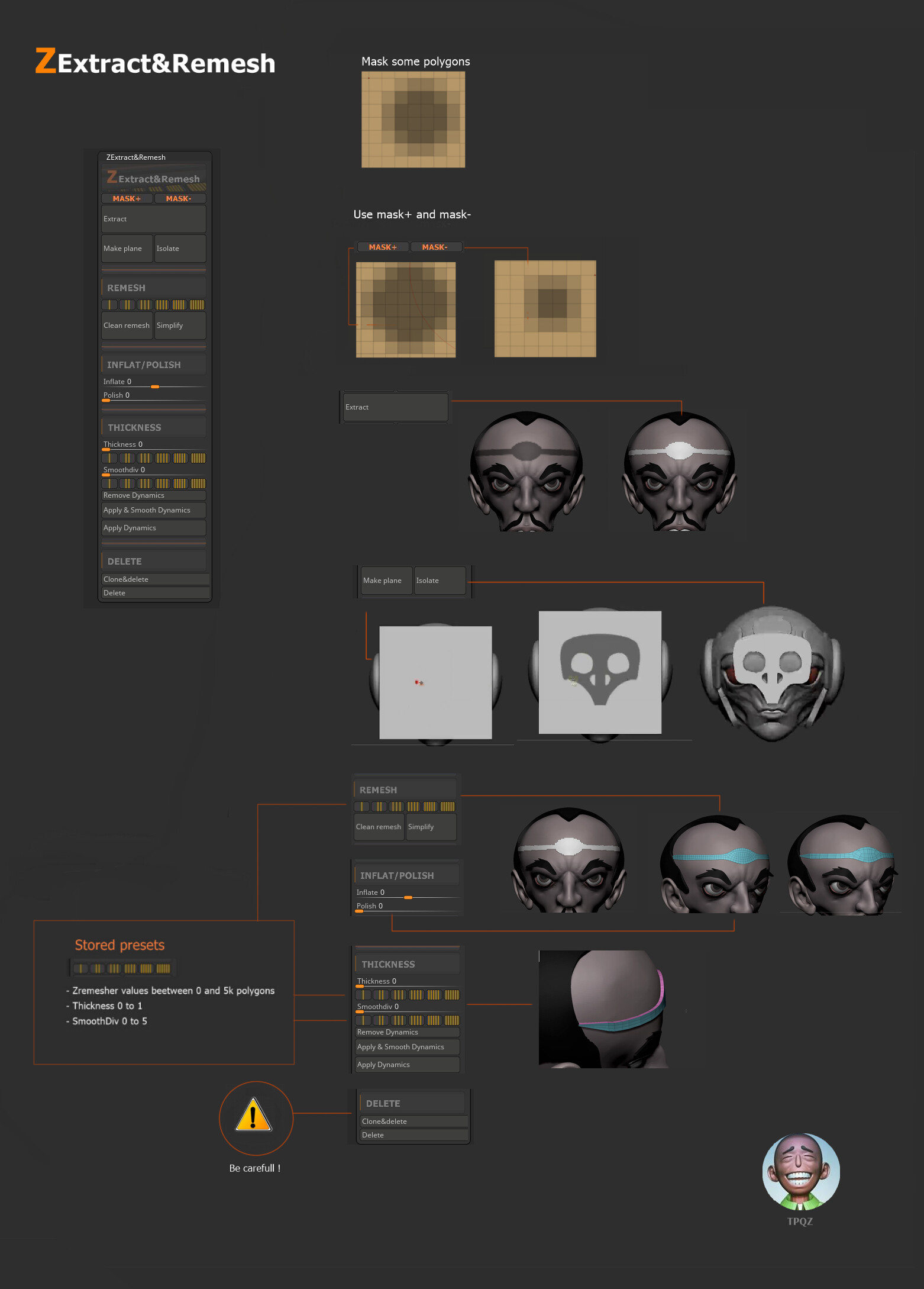 ArtStation - zextractandremesh : workflow plugin for zbrush (win64 ...