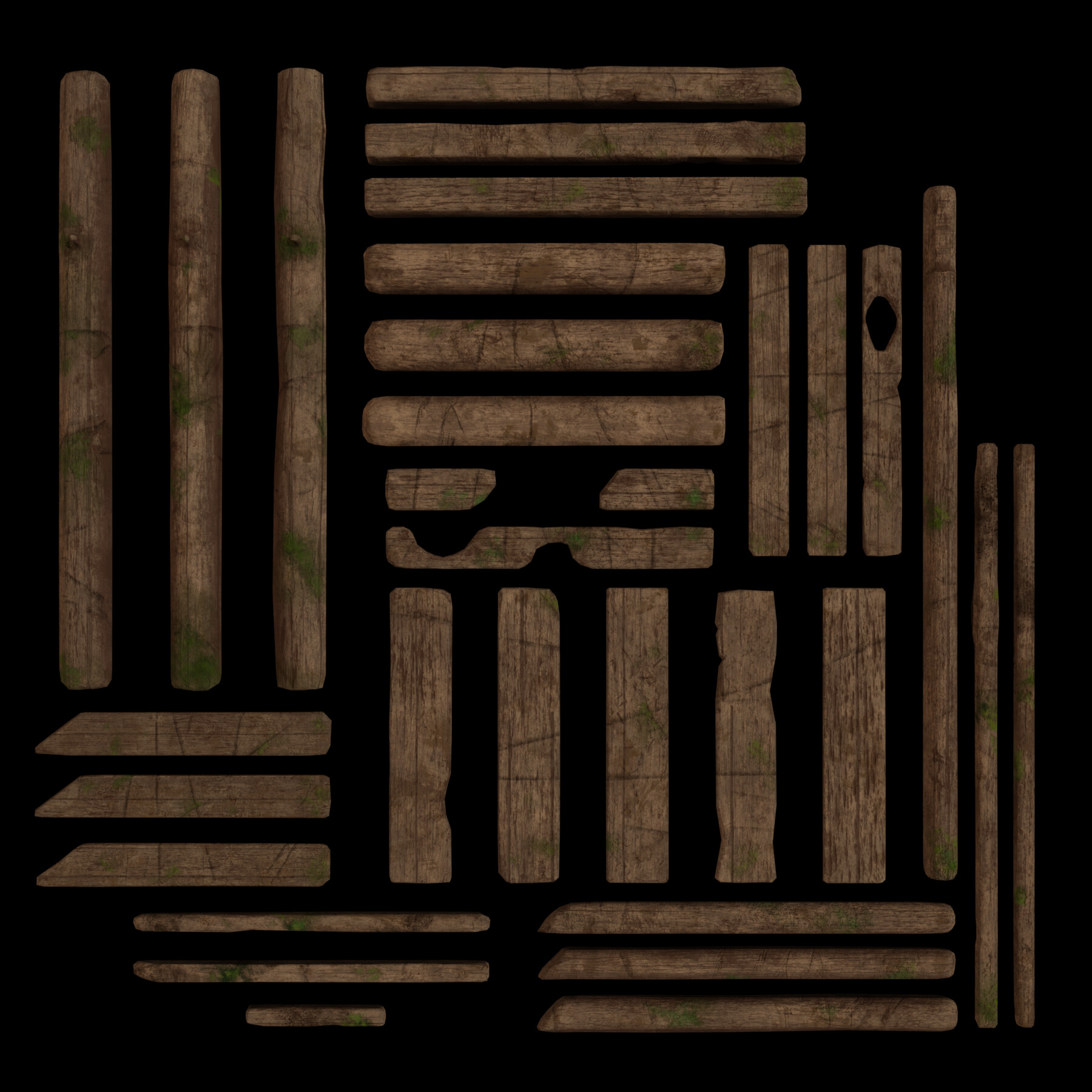 ArtStation - Low Poly Wood Model Pack | Game Assets