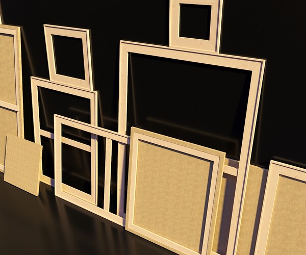 ArtStation - Artist Studio Canvas Set 190 02 | Resources