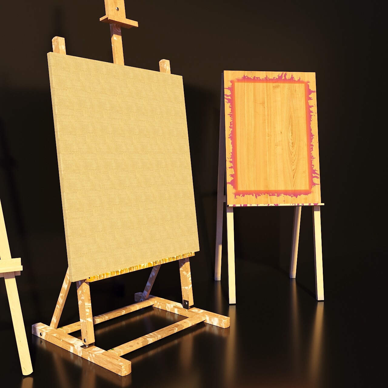 ArtStation - Artist Studio Easels Set 190 03 | Resources