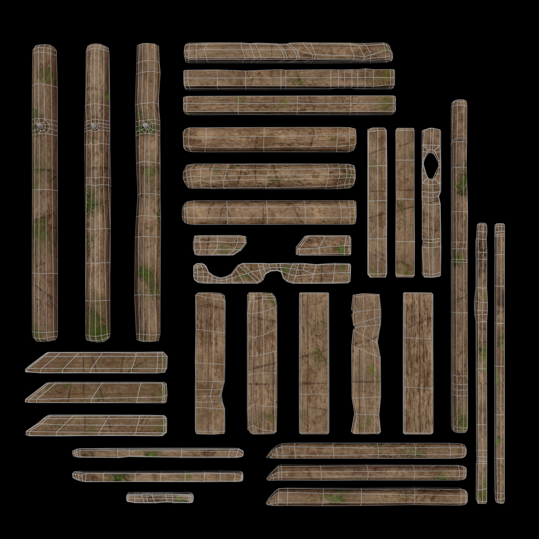 ArtStation - Low Poly Wood Model Pack | Game Assets