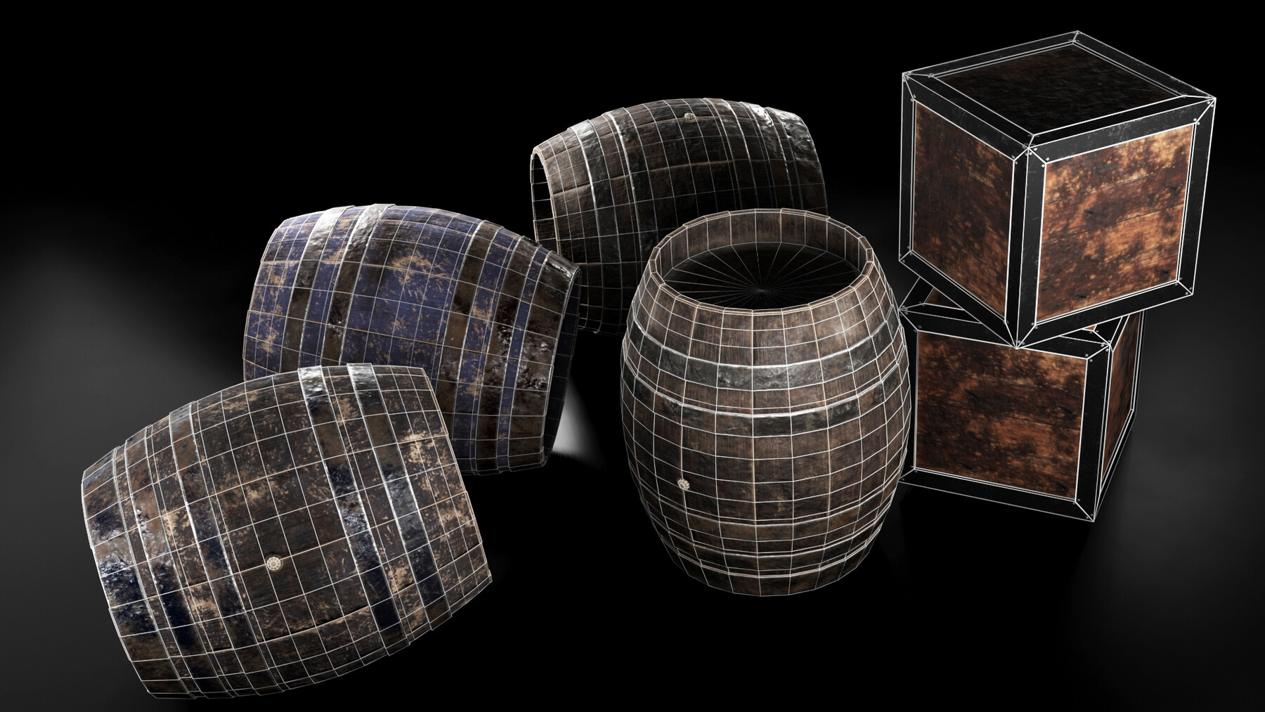 ArtStation - Barrels and Box barrel | Resources