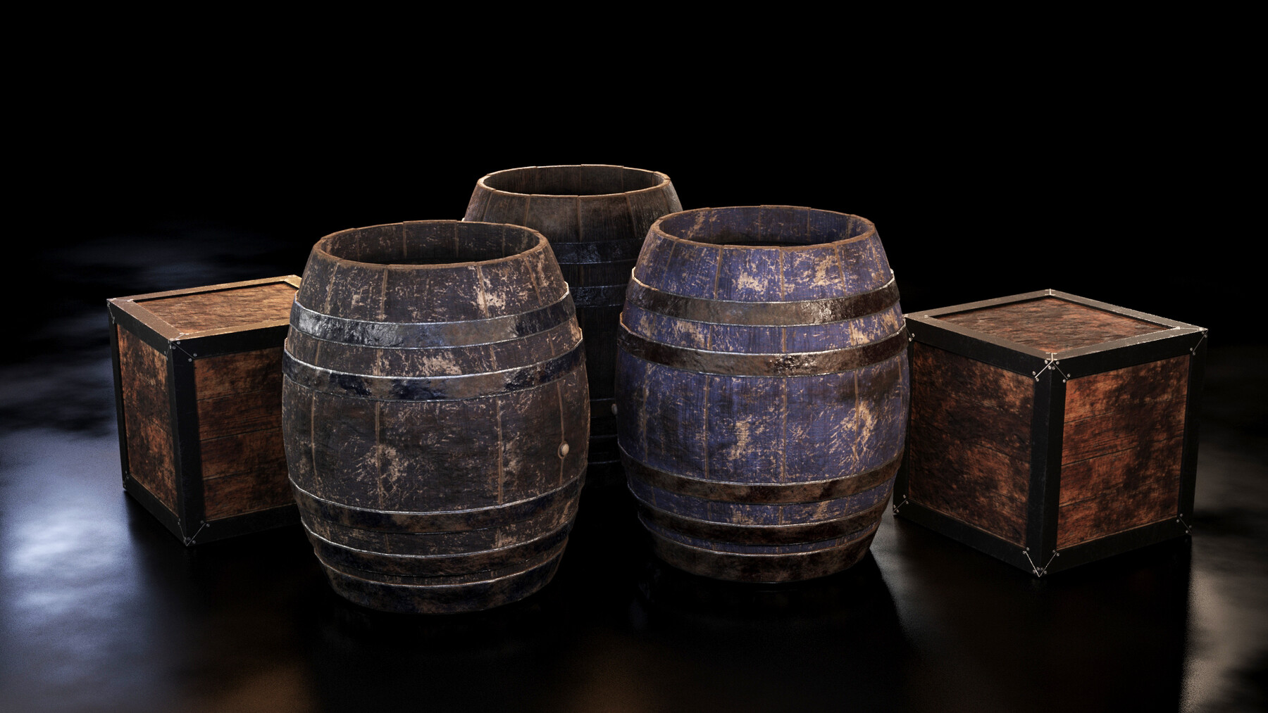 ArtStation - Barrels and Box barrel | Resources