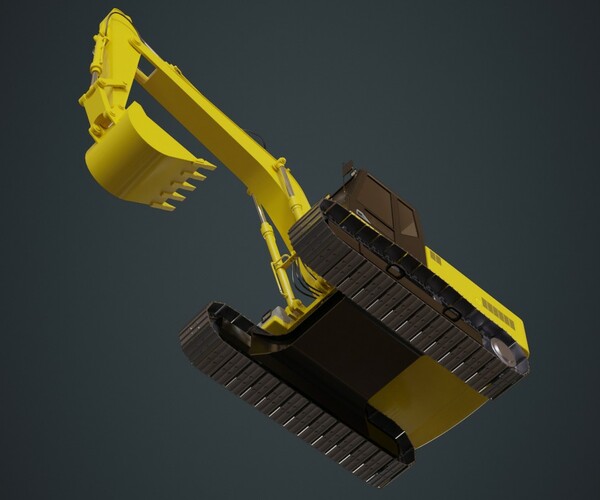 ArtStation - Excavator 1A | Game Assets
