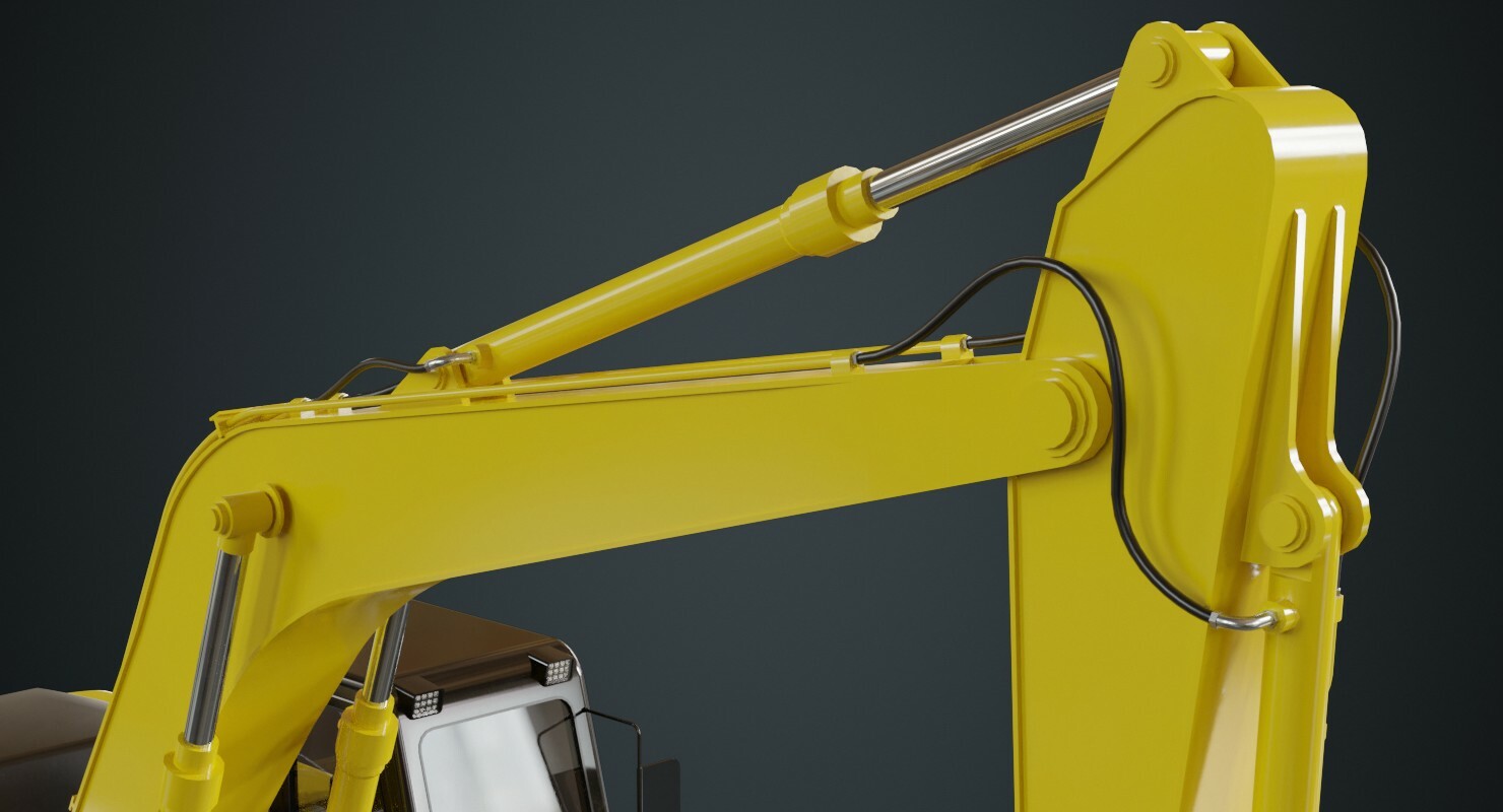 ArtStation - Excavator 1A | Game Assets