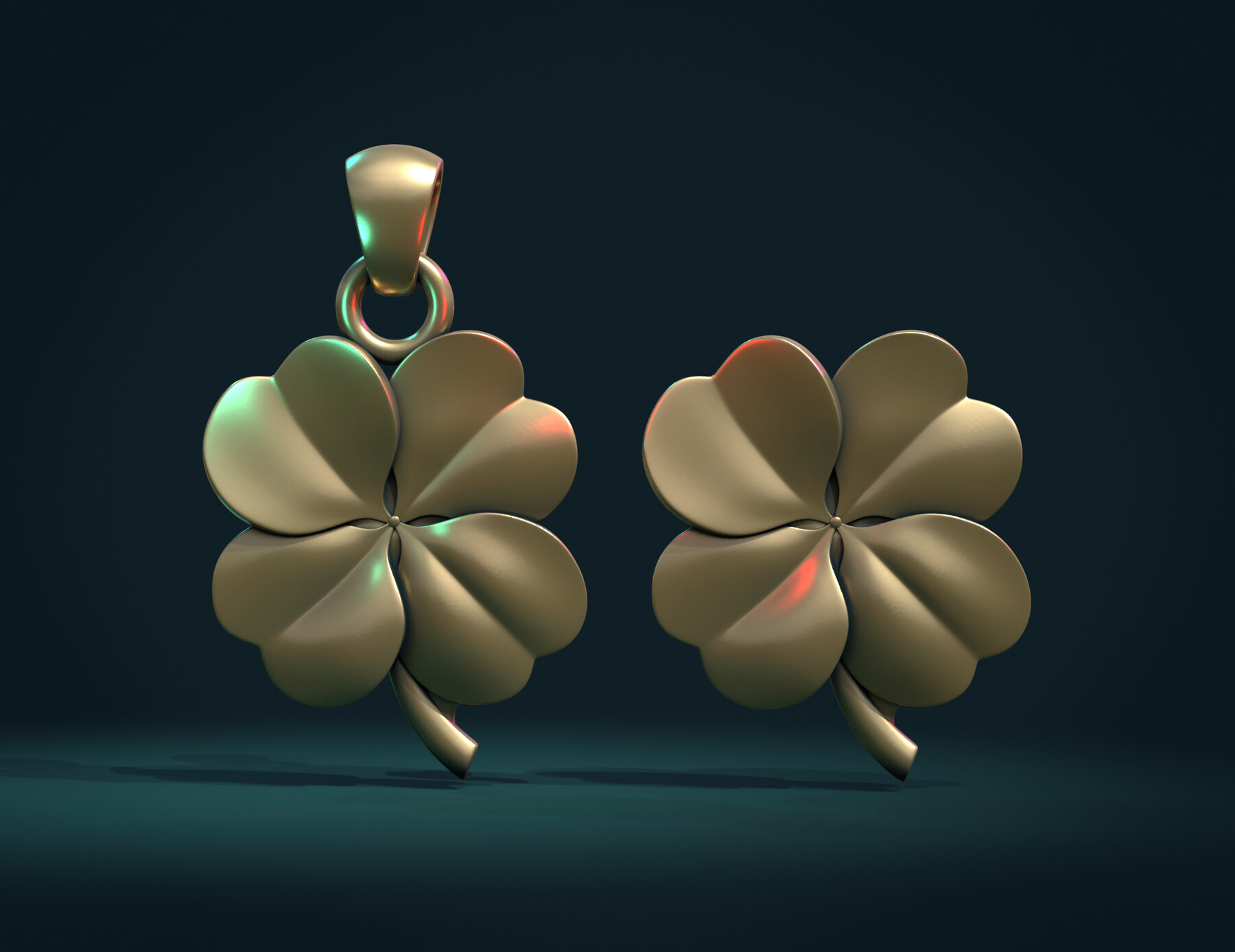 ArtStation - Clover Pendant | Resources