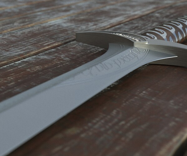 ArtStation - Sting Sword Lord Of The Rings Frodo 3D model | Resources