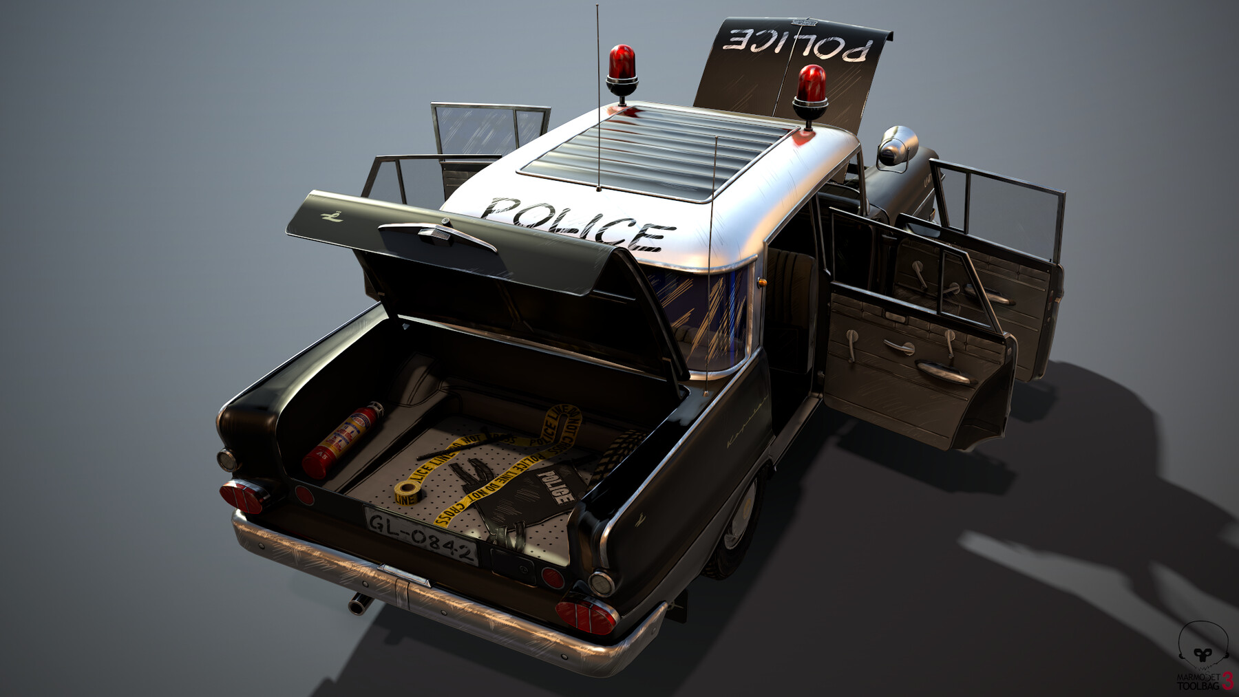 ArtStation - Police Car Stylized | Game Assets