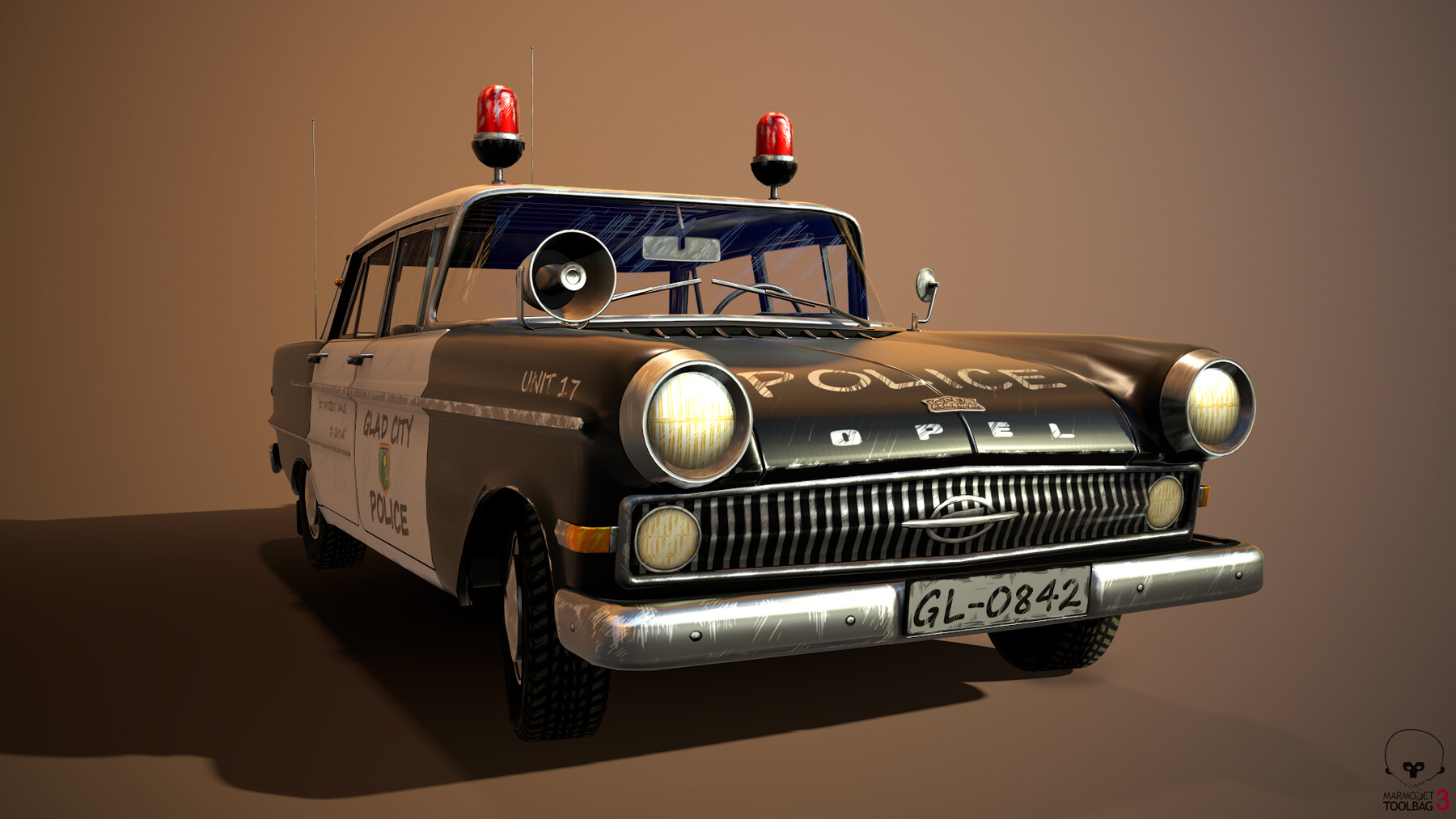 ArtStation - Police Car Stylized | Game Assets