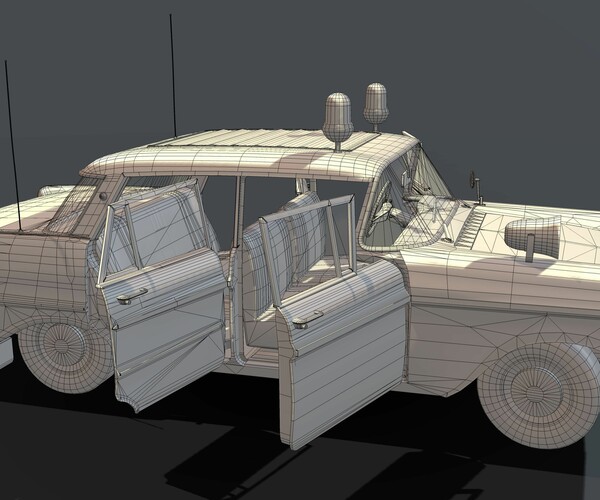 ArtStation - Police Car Stylized | Game Assets