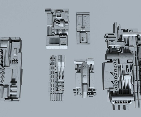 ArtStation - Sci Fi Kitbash | Resources