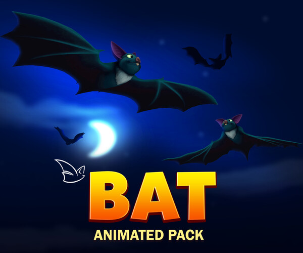 ArtStation - Cartoon Bat animations pack | Game Assets