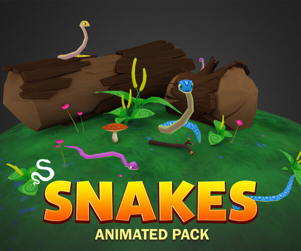 ArtStation - Snake animated pack | Game Assets