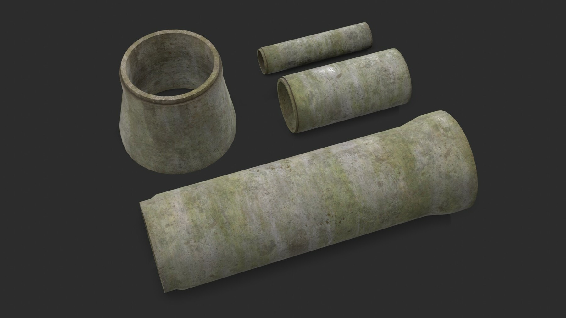 ArtStation - Concrete Pipe Set | Game Assets