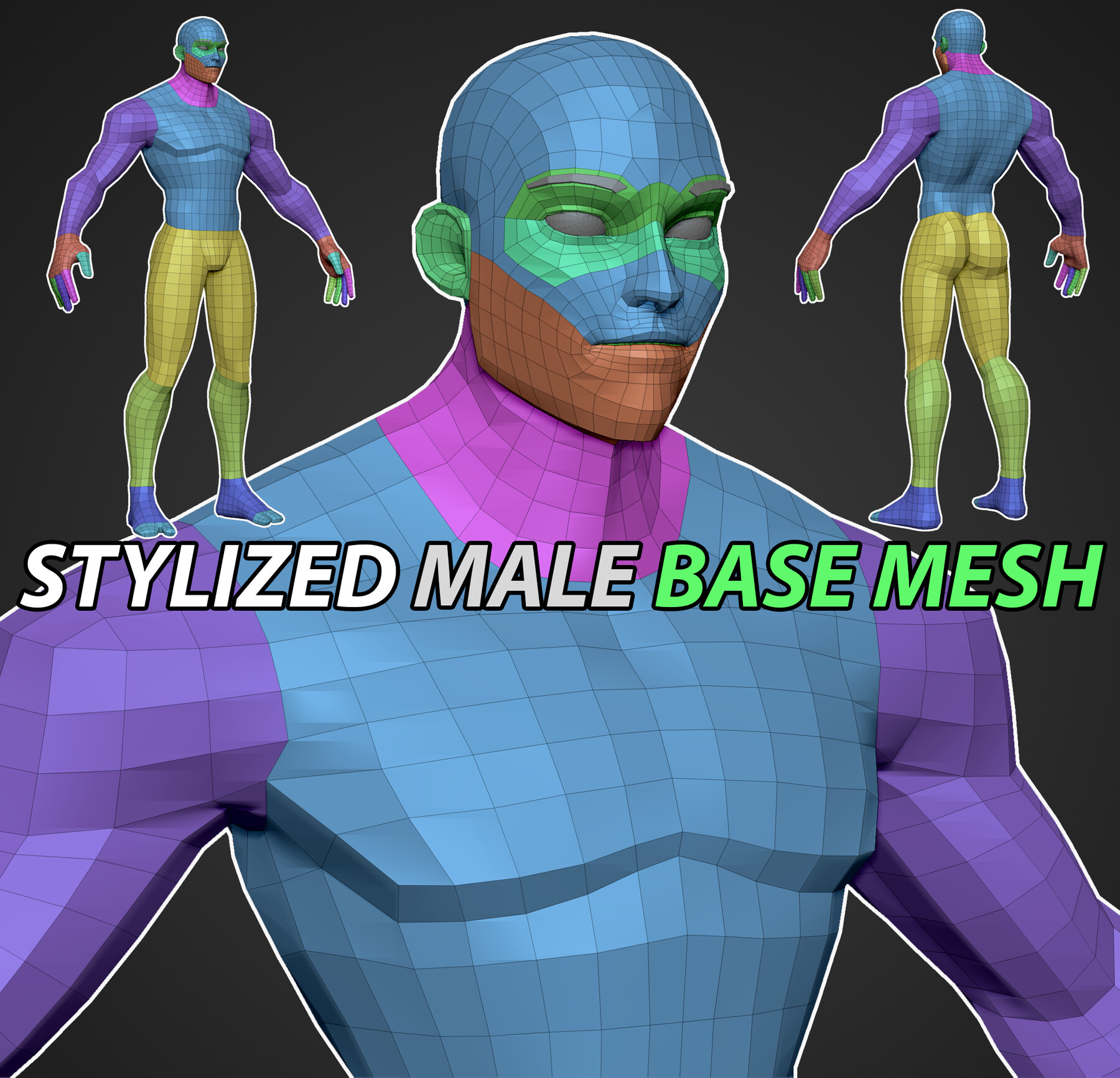 Aaron Walker - Stylized Male Base Mesh