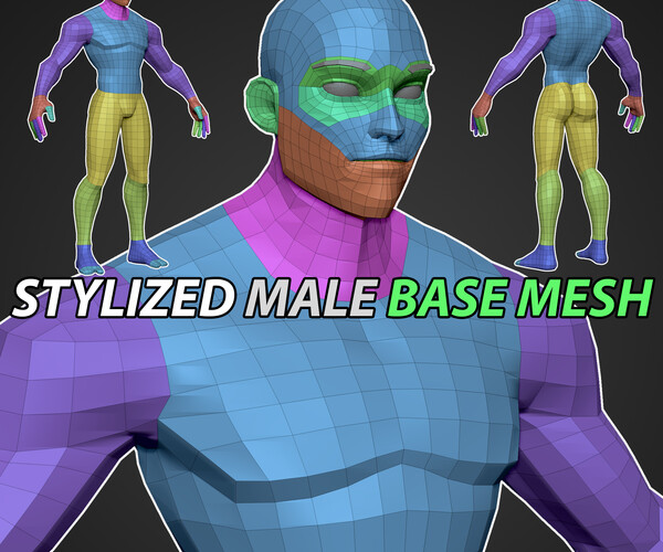 ArtStation - Stylized Male Base Mesh | Game Assets