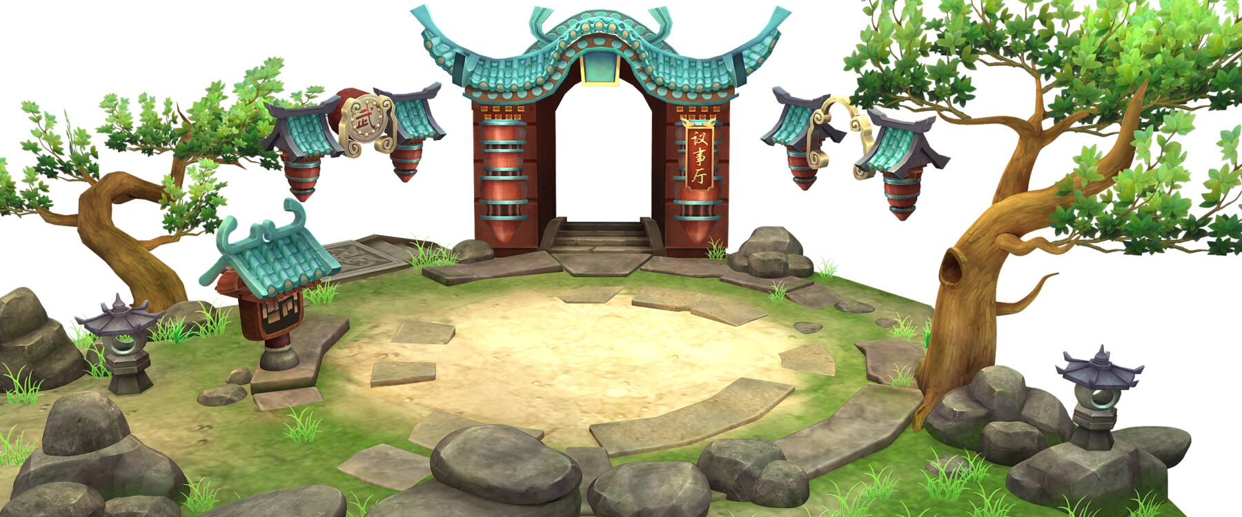 ArtStation - Cartoon style scene | Game Assets