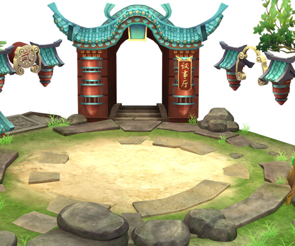 ArtStation - Cartoon style scene | Game Assets