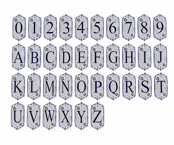 ArtStation - ancient stone alphabet 02 | Resources