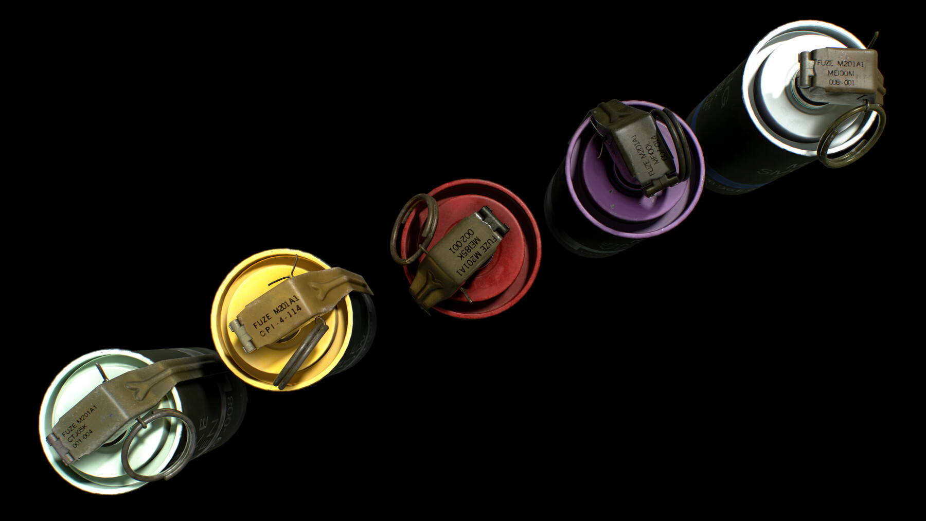 ArtStation - M18 and M83 Smoke Grenades | Game Assets