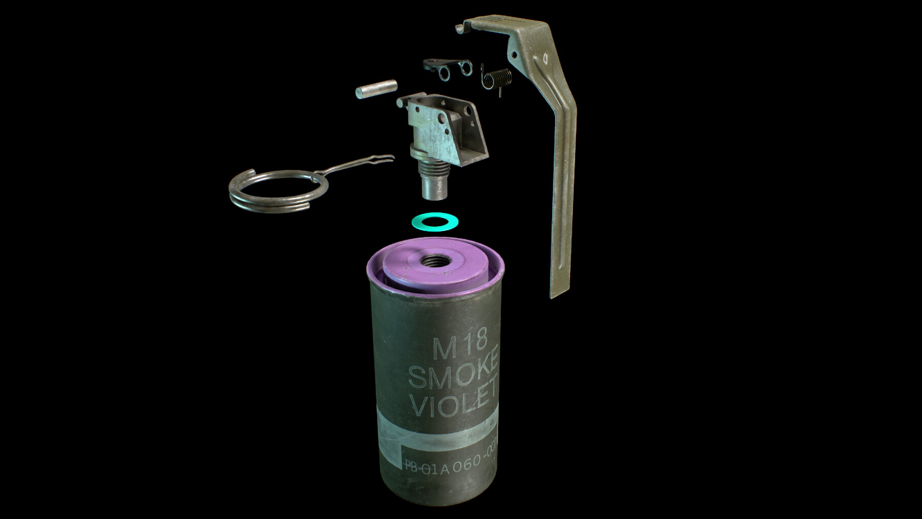 ArtStation - M18 and M83 Smoke Grenades | Game Assets