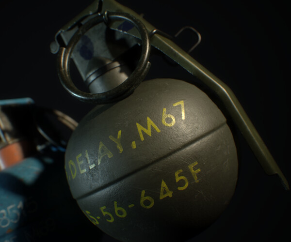 ArtStation - M67 Fragmentation and M69 Practice Grenades | Game Assets