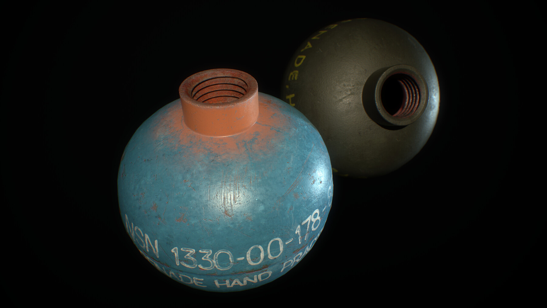 ArtStation - M67 Fragmentation and M69 Practice Grenades | Game Assets