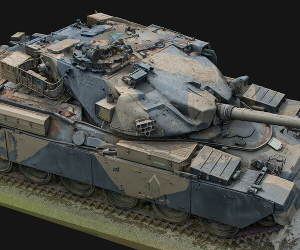 ArtStation - Chieftain Tank Scan. | Resources