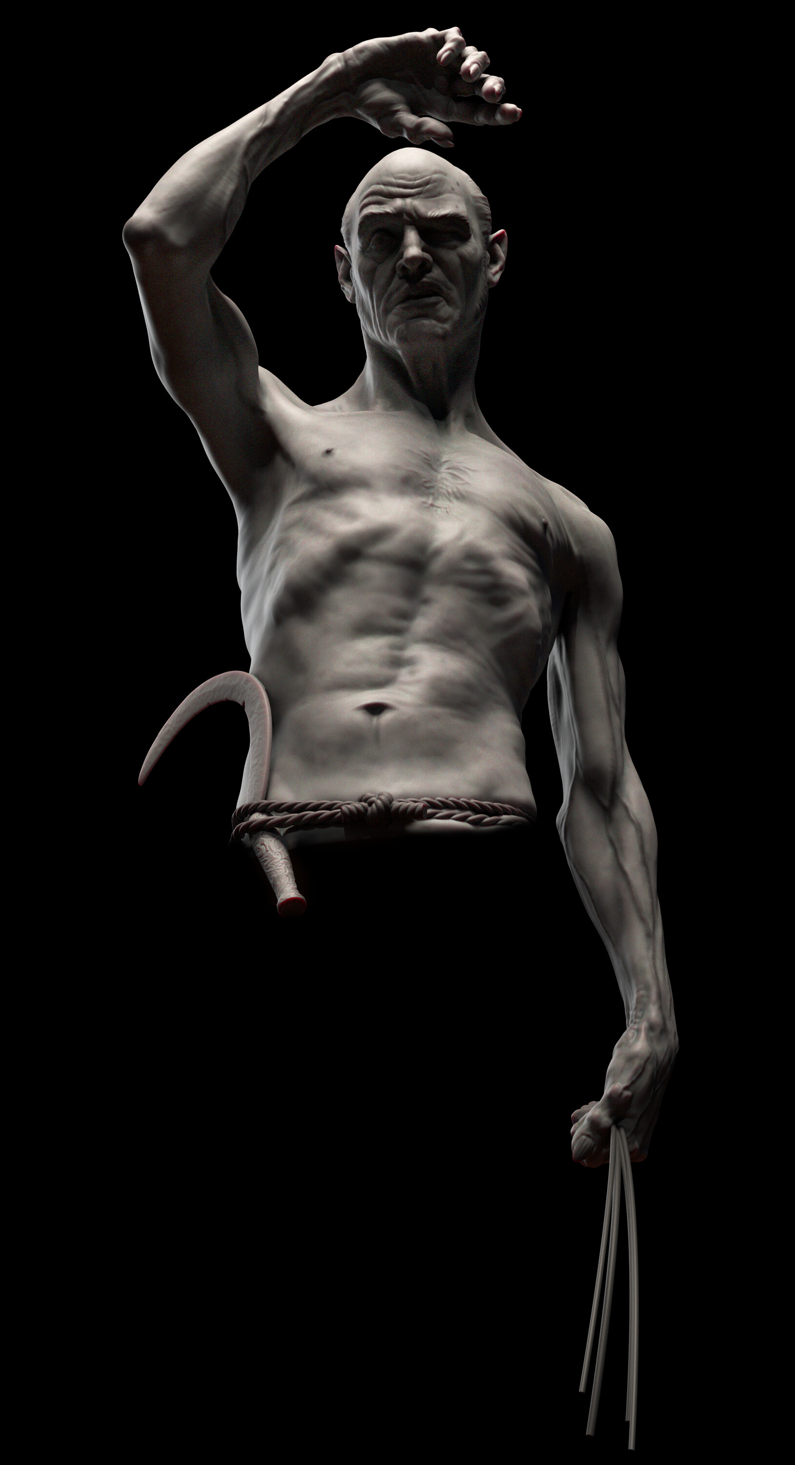 ArtStation - Old Man Elf Bust | Resources