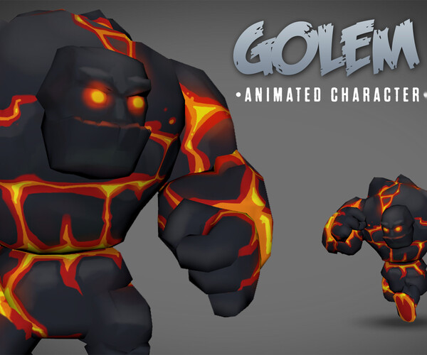 ArtStation - Golem animated chatacter | Game Assets