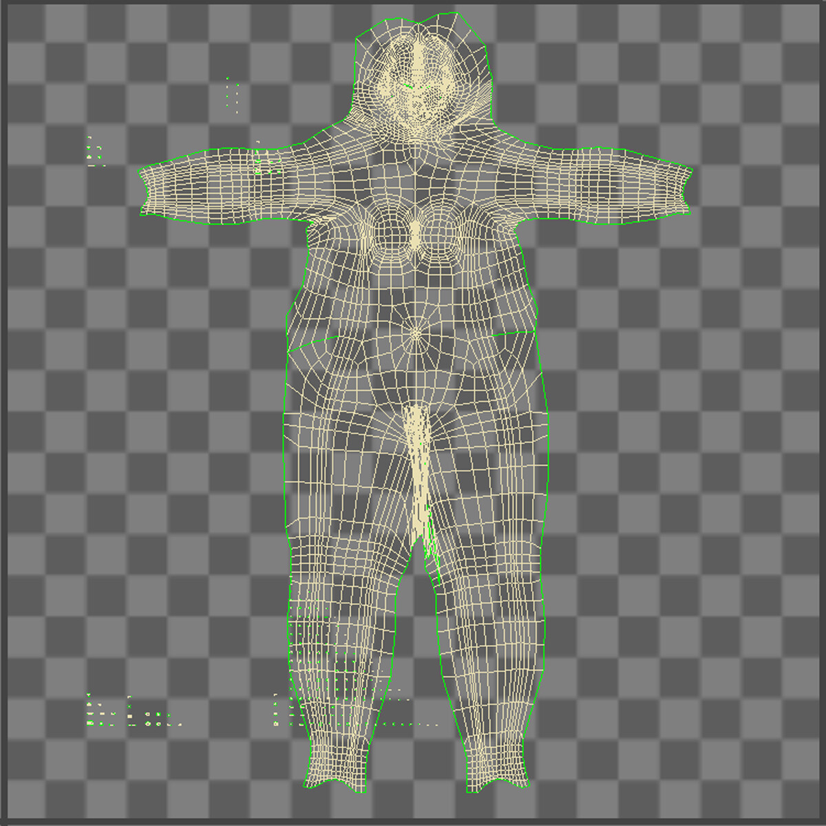 ArtStation - low poly female 3D model | Resources