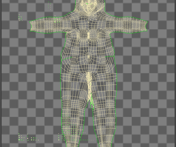 ArtStation - low poly female 3D model | Resources